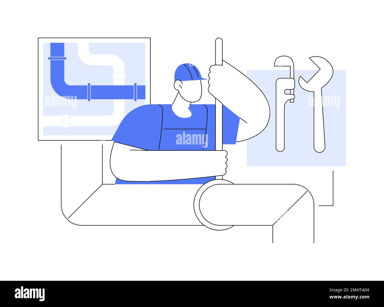 Plumber services abstract concept vector illustration Stock Vector ...