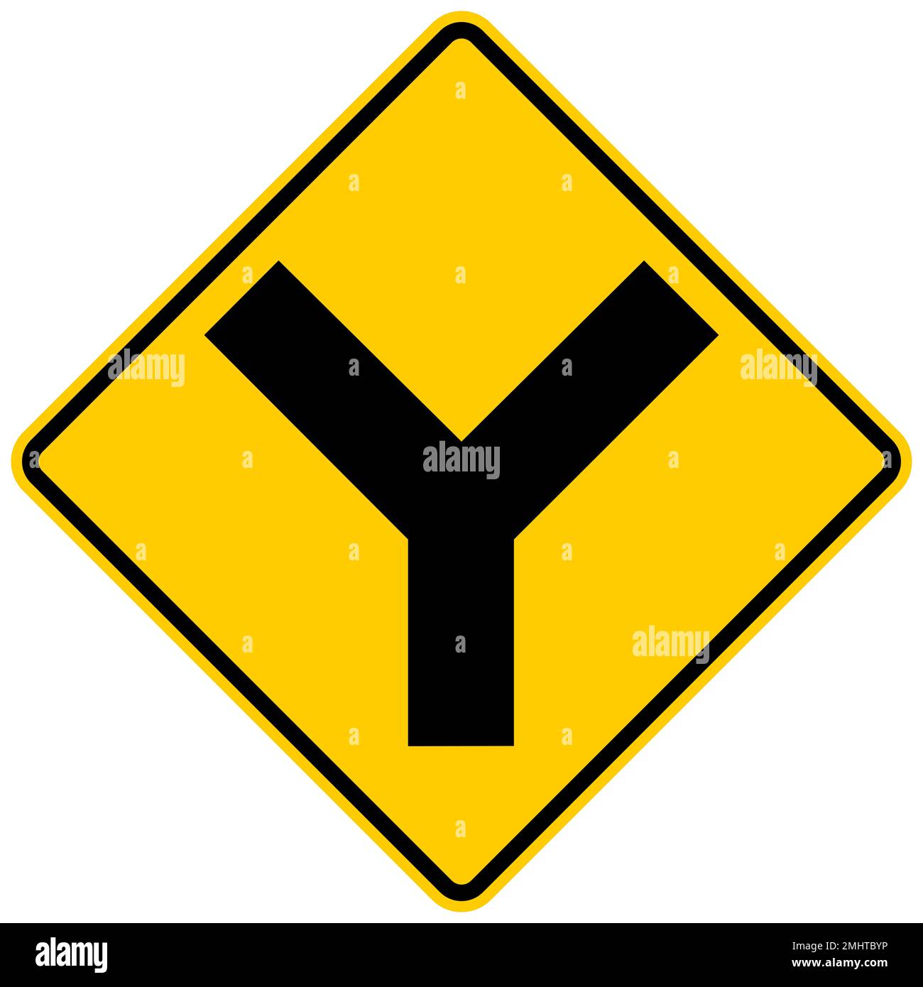 Y intersection sign Cut Out Stock Images & Pictures - Alamy