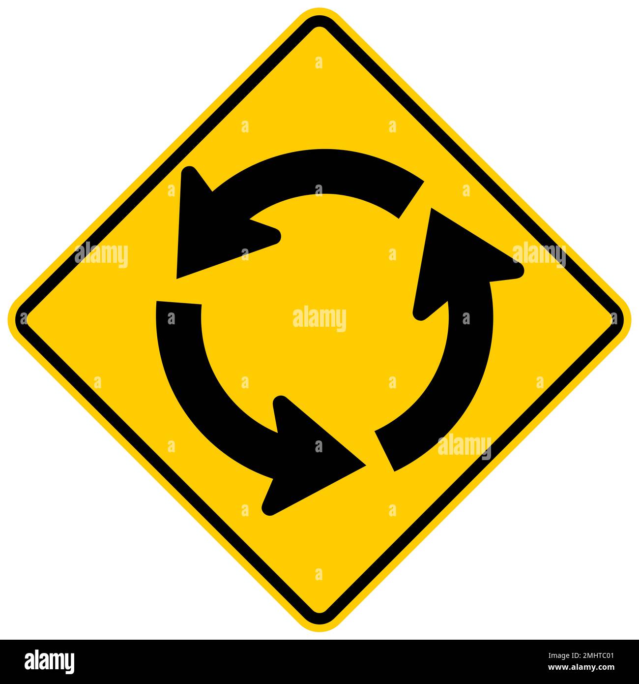 Sign for roundabout Cut Out Stock Images & Pictures - Alamy
