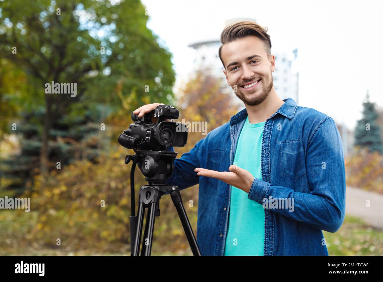 Video broadcast operator working business hi-res stock photography and ...