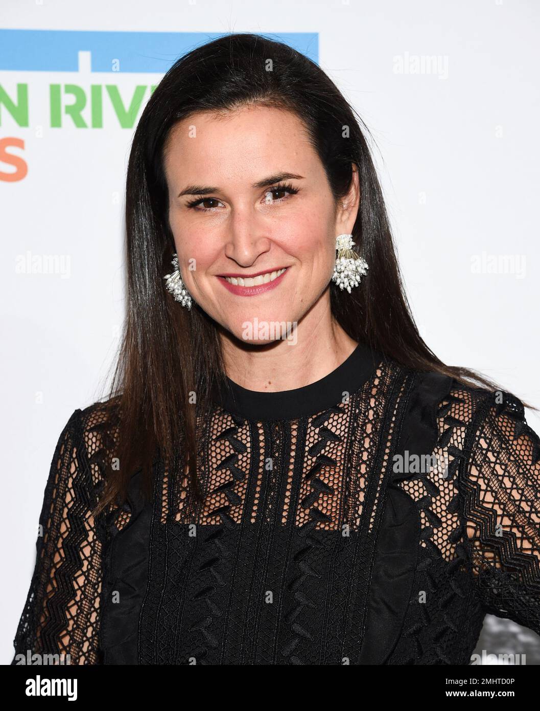 Auctioneer Lydia Fenet attends the annual Hudson River Park Gala at ...