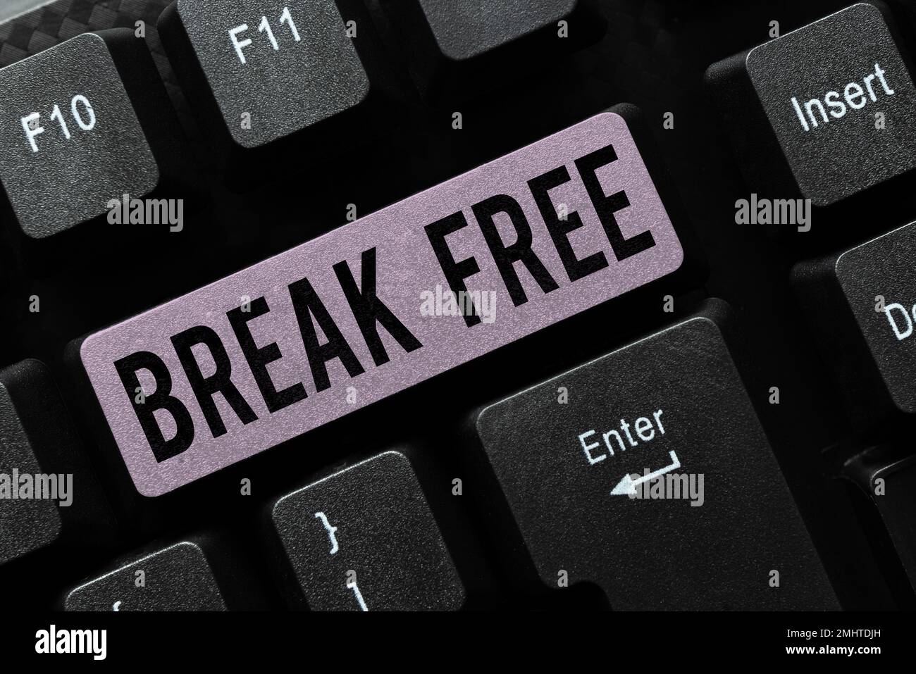 Inspiration showing sign Break Free. Business showcase another way of ...