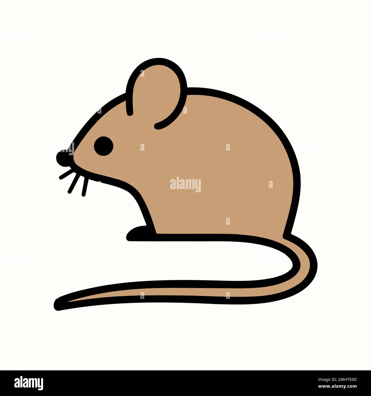 Vector illustration of small rodent mammal animal isolated Stock Vector ...