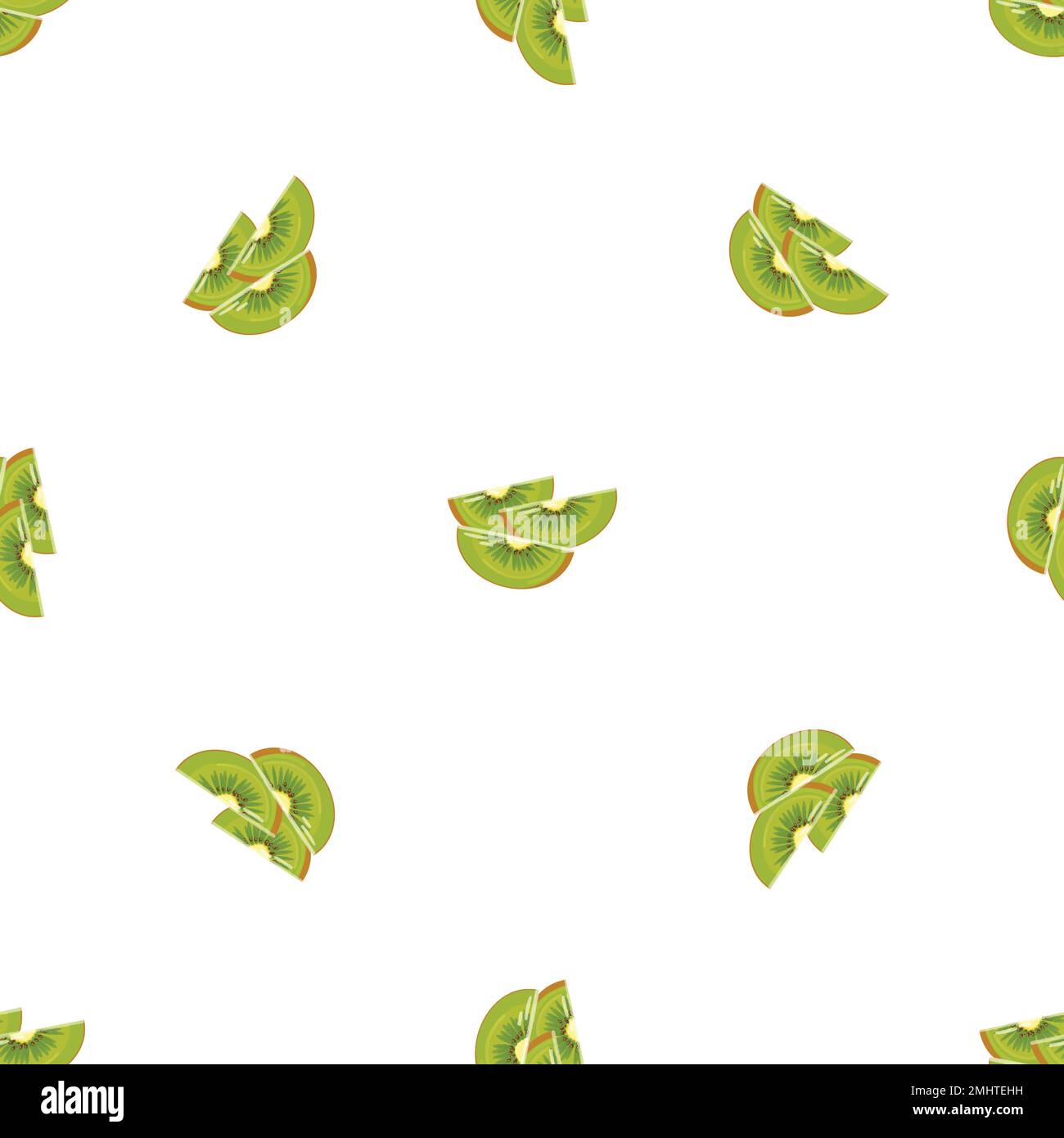 Green kiwi pattern seamless vector Stock Vector Image & Art - Alamy