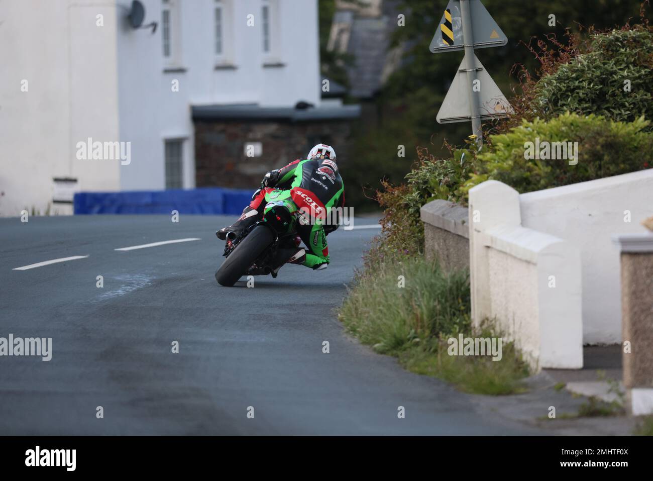 Isle of Man TT 22, Rhencullen Practice Week Stock Photo - Alamy