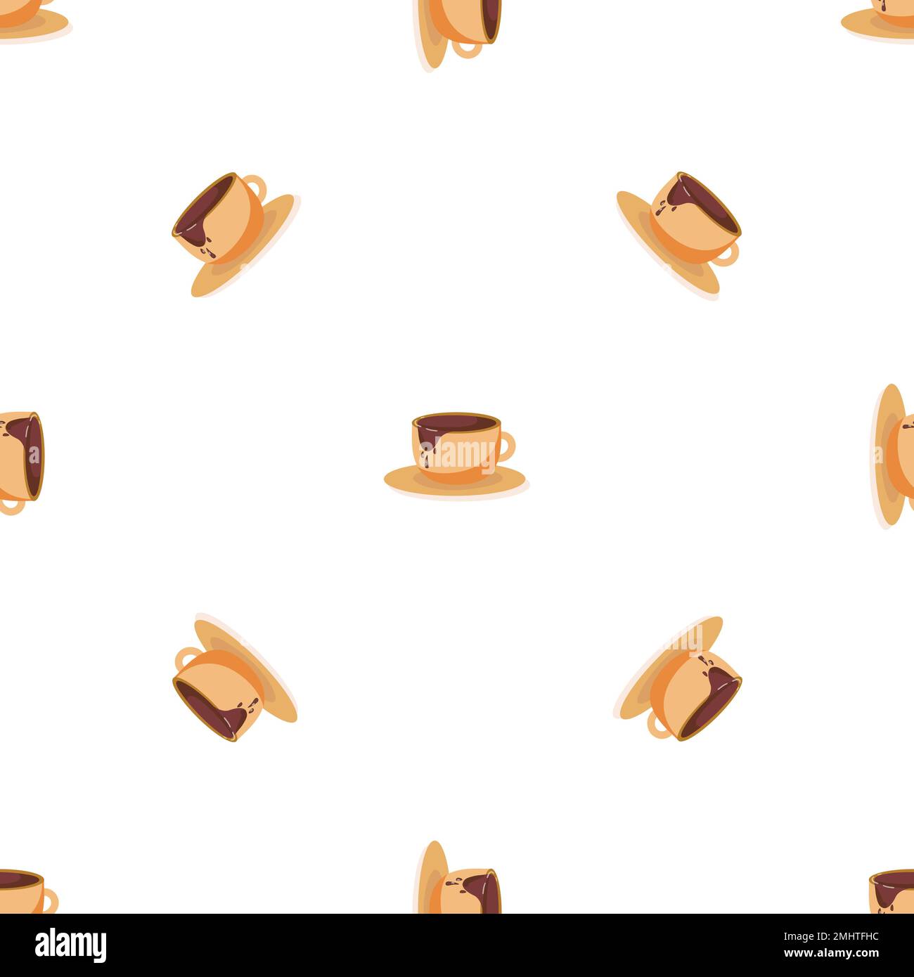 Cup chocolate cacao bean Stock Vector Images - Alamy