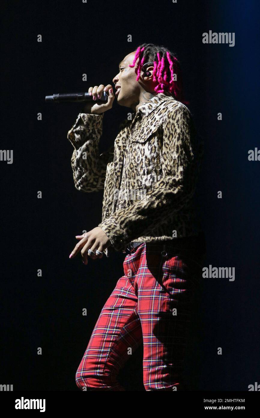 Tyla Yaweh performs during the Runaway Tour at State Farm Arena on ...