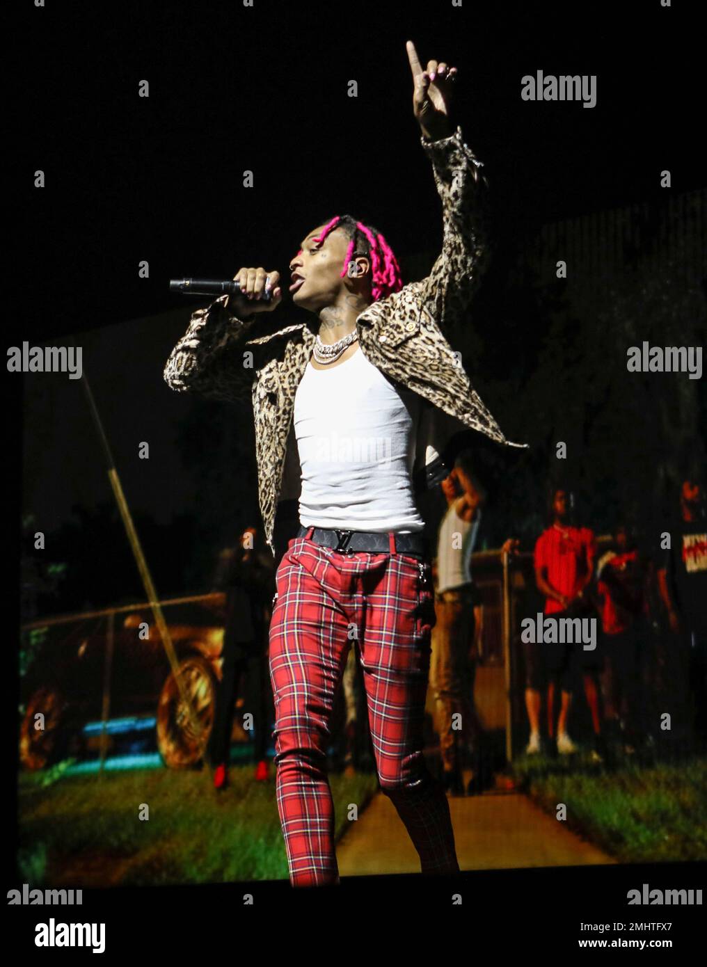 Tyla Yaweh performs during the Runaway Tour at State Farm Arena on ...