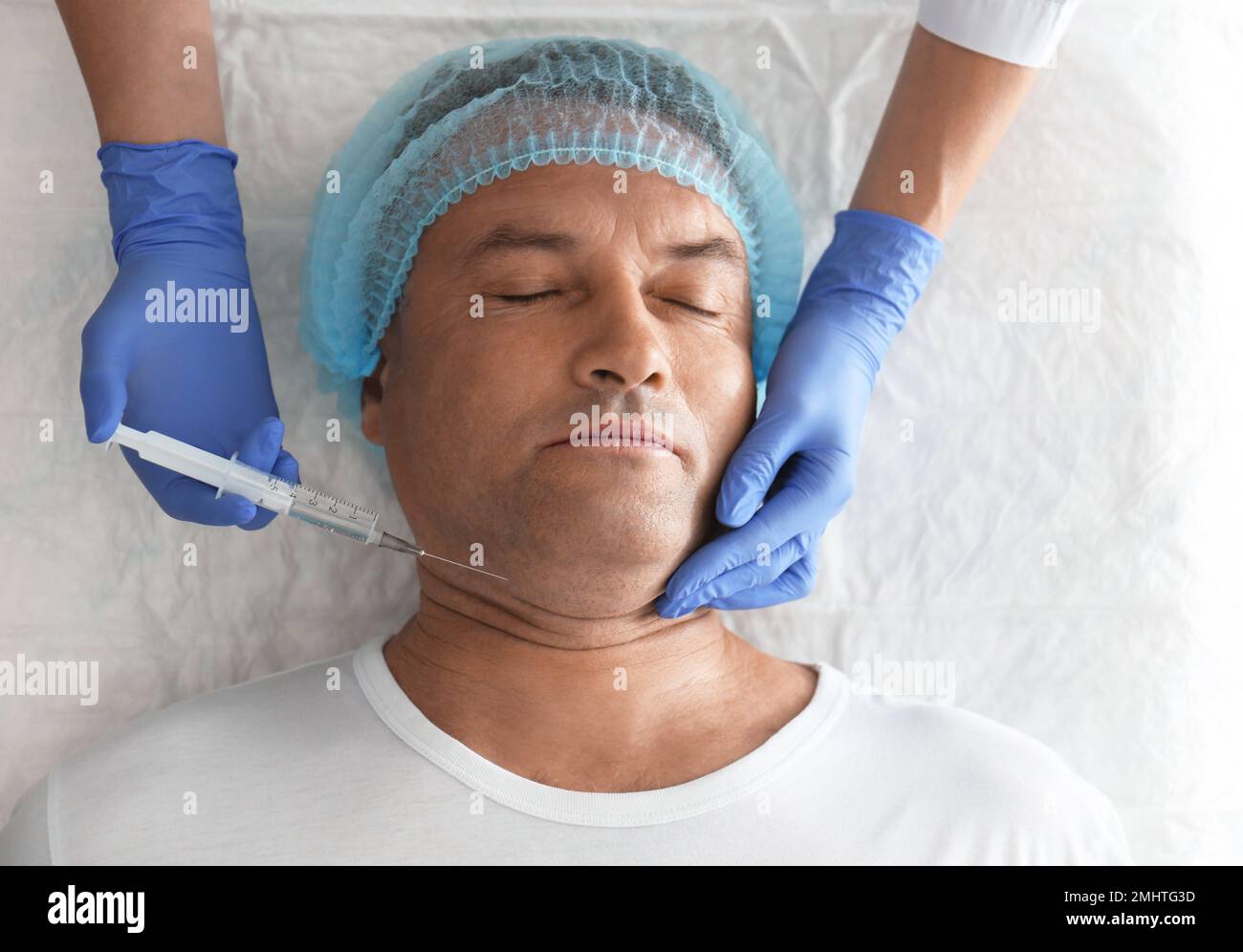 Above view mature man hi-res stock photography and images - Alamy