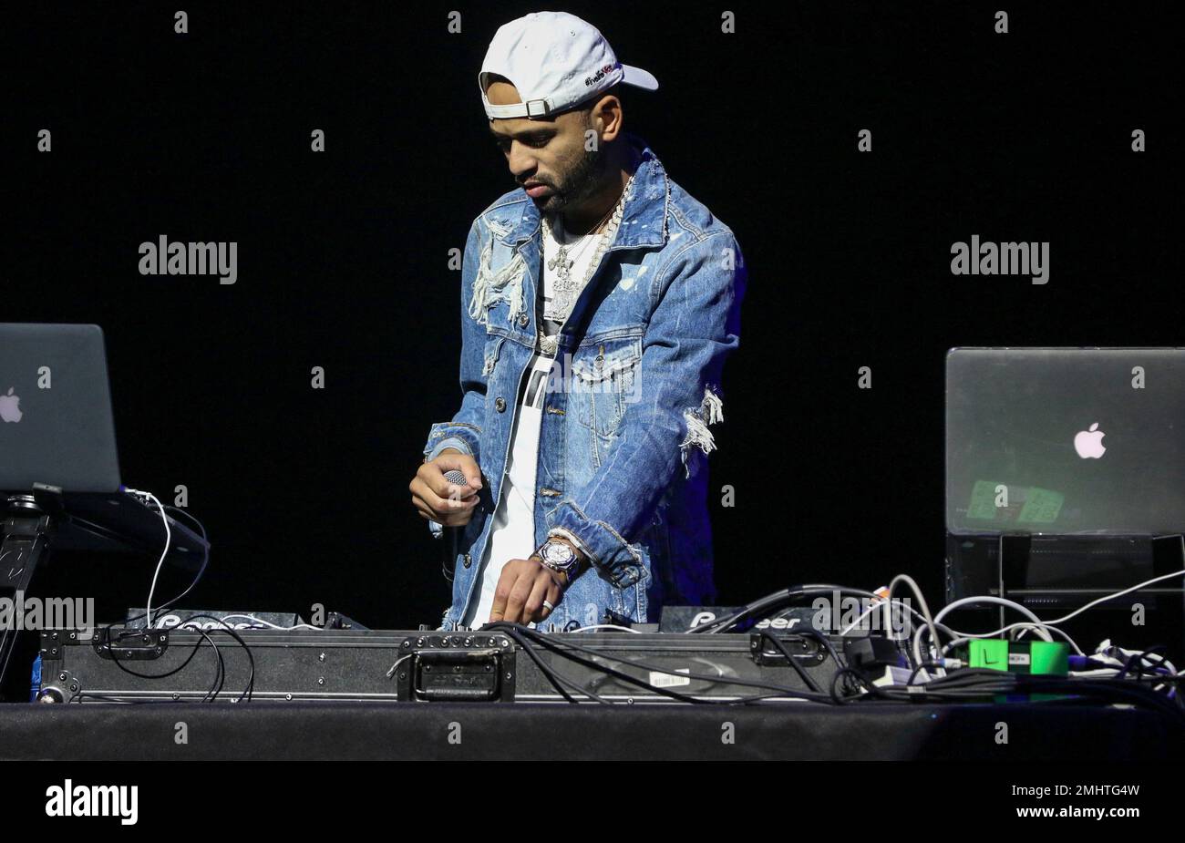 DJ Enice performs during the Runaway Tour at State Farm Arena on Friday ...