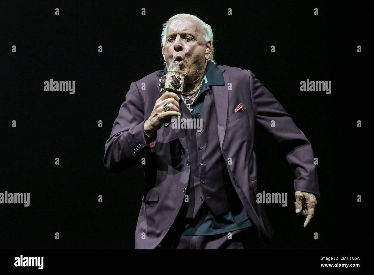 Ric Flair performs during the Runaway Tour at State Farm Arena on ...