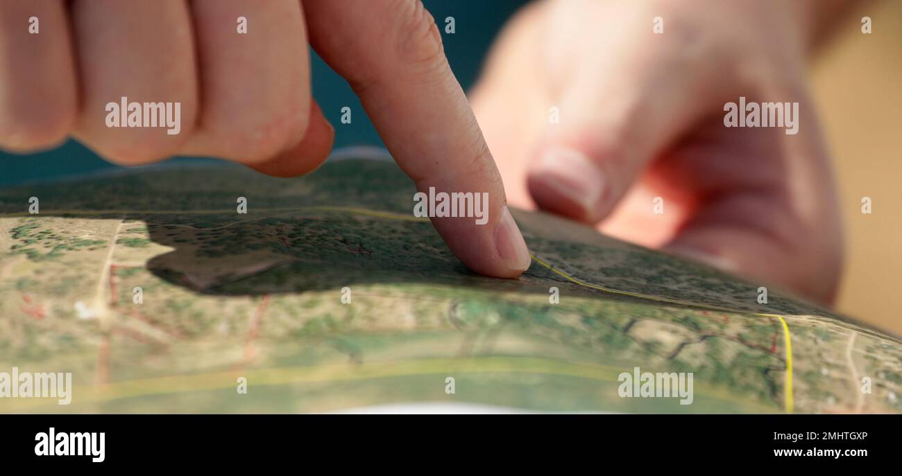 Heath Frantzen uses a map to point out the site of a proposed new ...