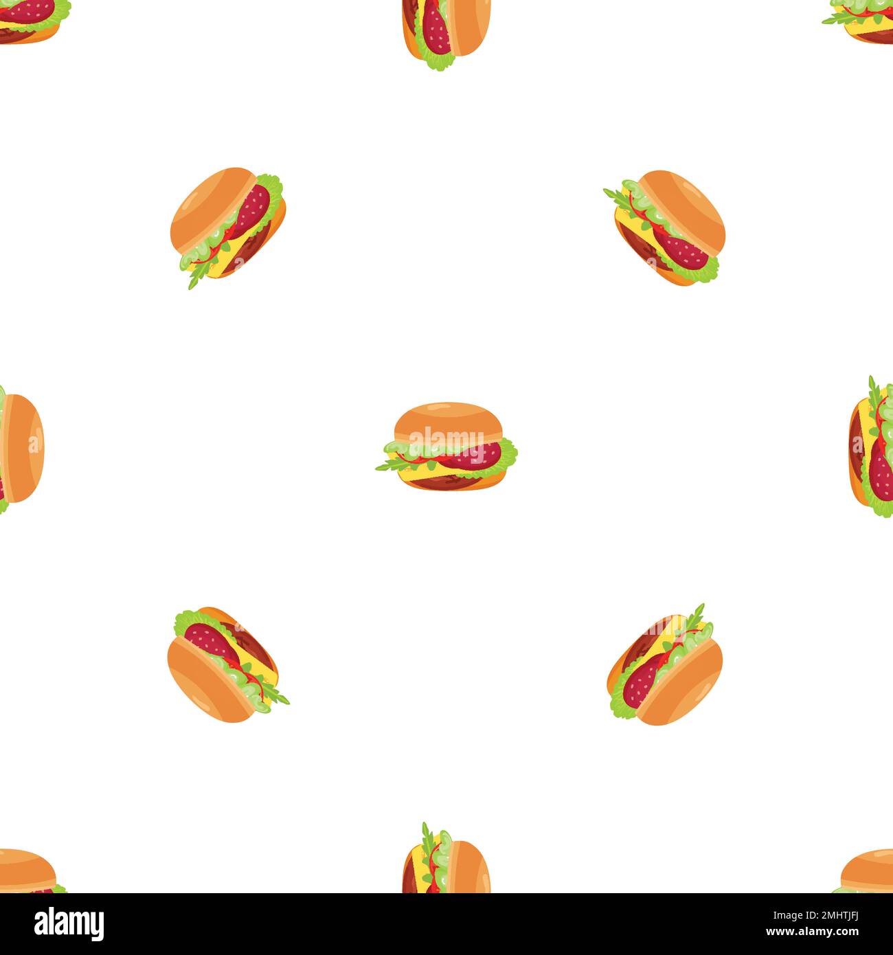 Big hamburger chicken cutlet Stock Vector Images - Alamy