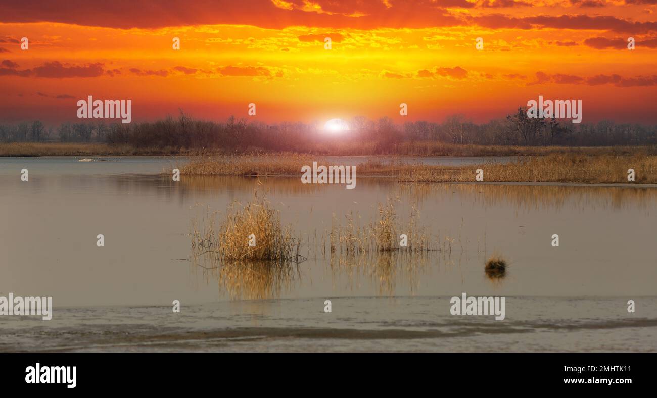 Sunrise over steppe hi-res stock photography and images - Alamy