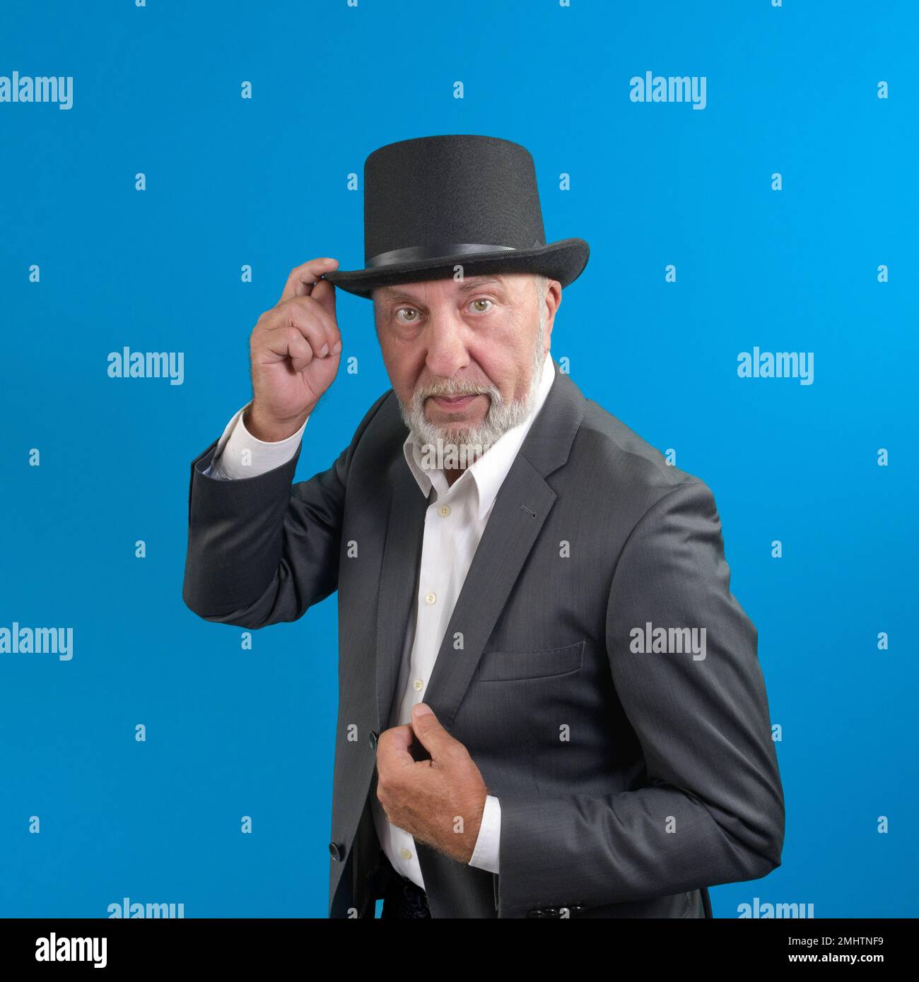 Senior old age pensioner blue top hi-res stock photography and images ...