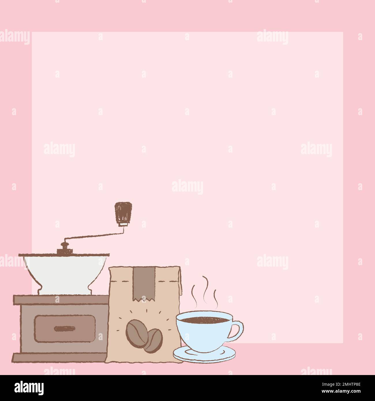 Coffee shop Instagram post background vector Stock Vector Image & Art ...