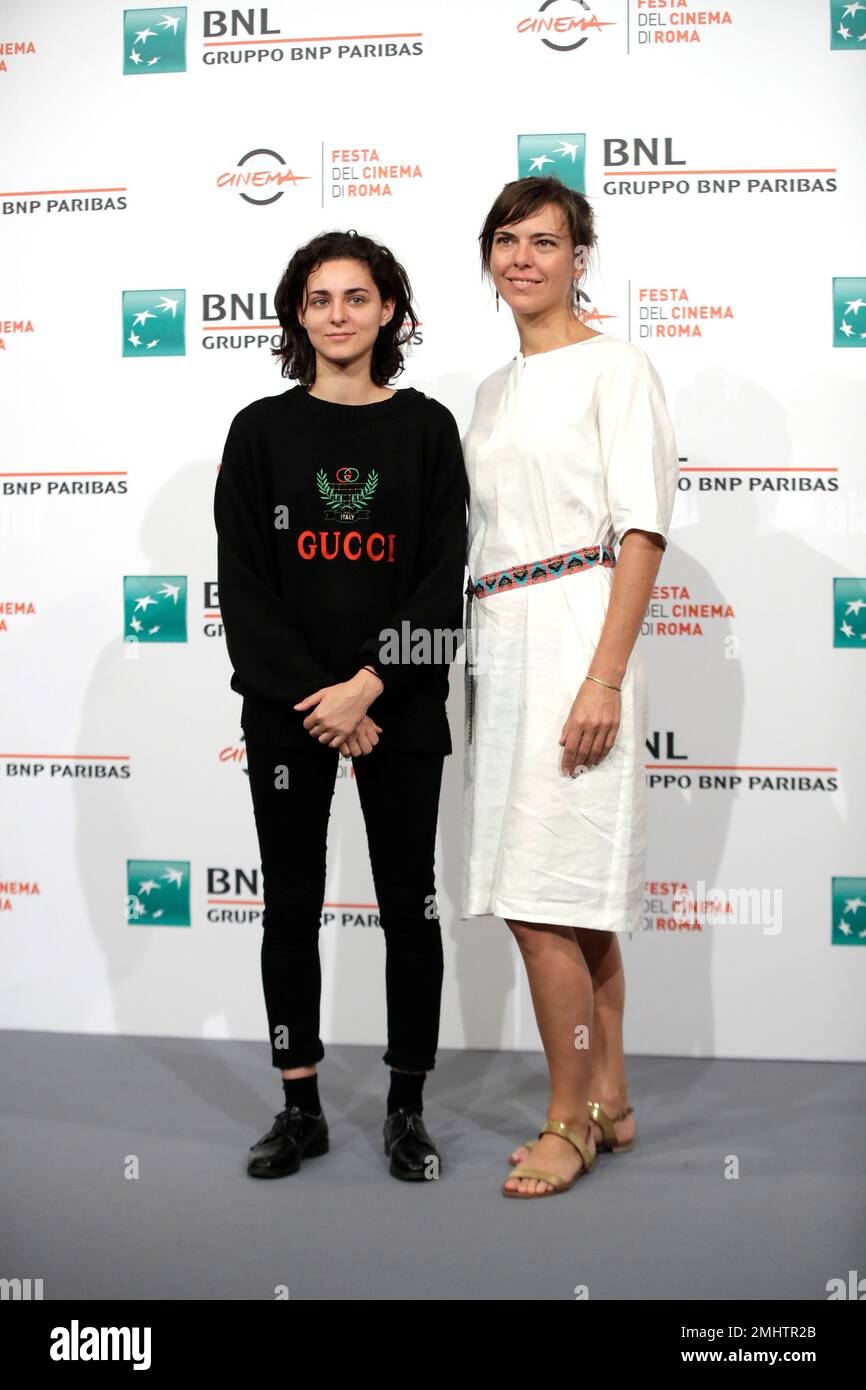 Director Sophie Deraspe, right, poses with actress Nahema Ricci during ...