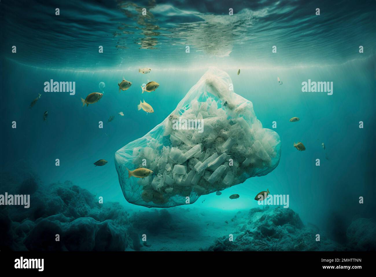 Plastic pollution ocean aerial hi-res stock photography and images - Alamy