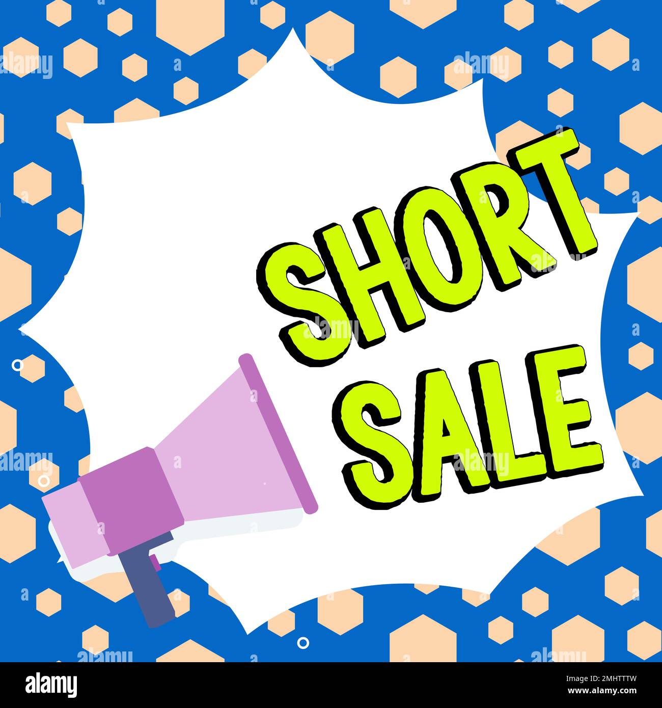 Hand writing sign Short Sale. Business showcase Home that is offered at ...