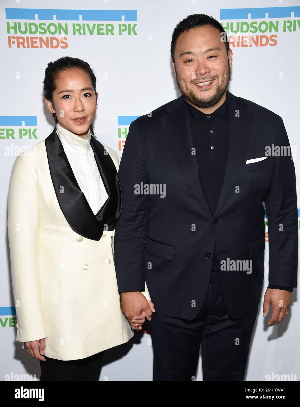 Honoree chef David Chang, right, and wife Grace Seo Chang attend the ...