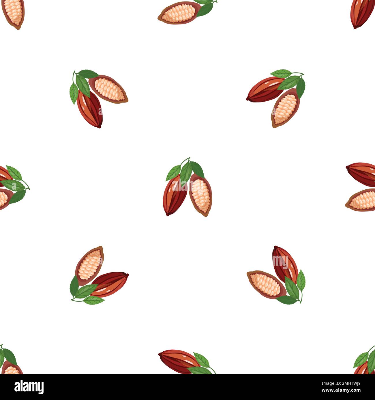 Cocoa fruit pattern seamless vector Stock Vector Image & Art - Alamy