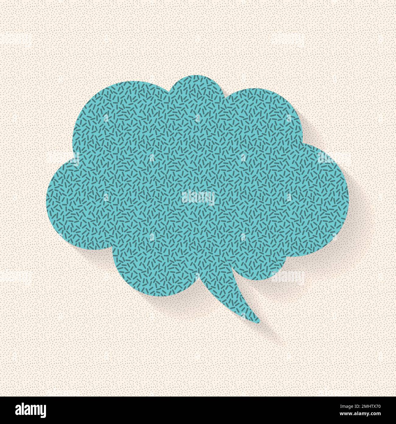 Announcement speech bubble vector design, paper pattern design Stock ...