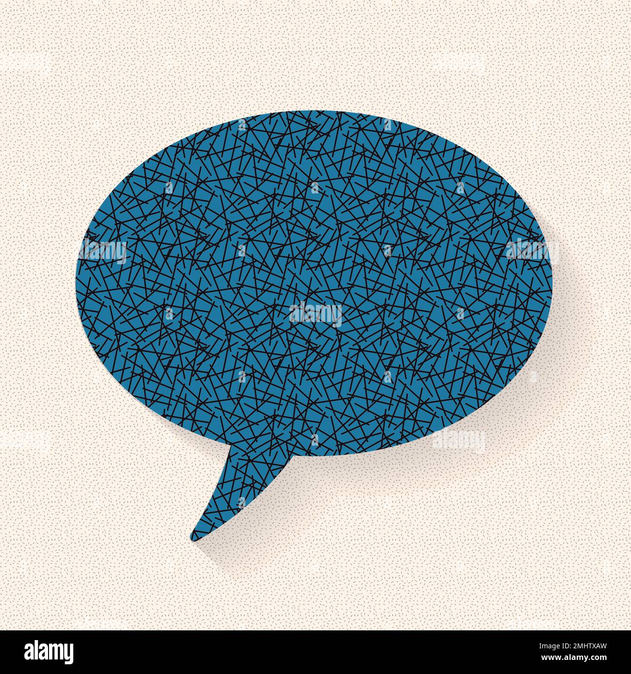 Announcement speech bubble vector design, paper pattern design Stock ...