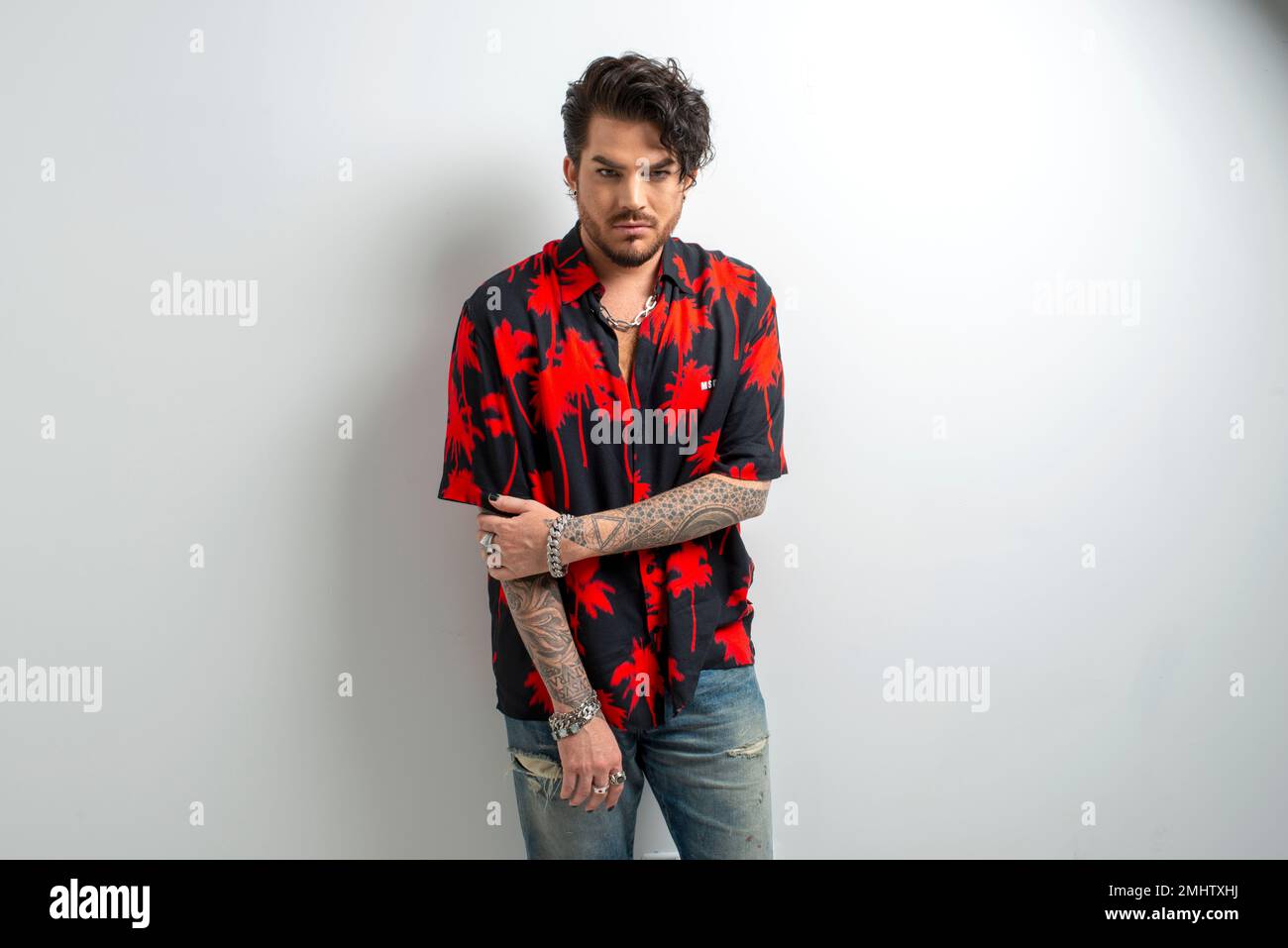 This Sept. 6, 2019 photo shows singer Adam Lambert posing for a ...