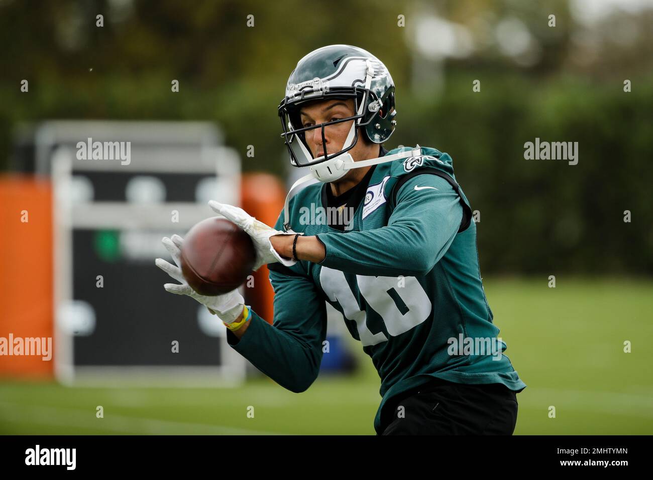 Philadelphia Eagles' Mack Hollins in action at the NFL football team's ...