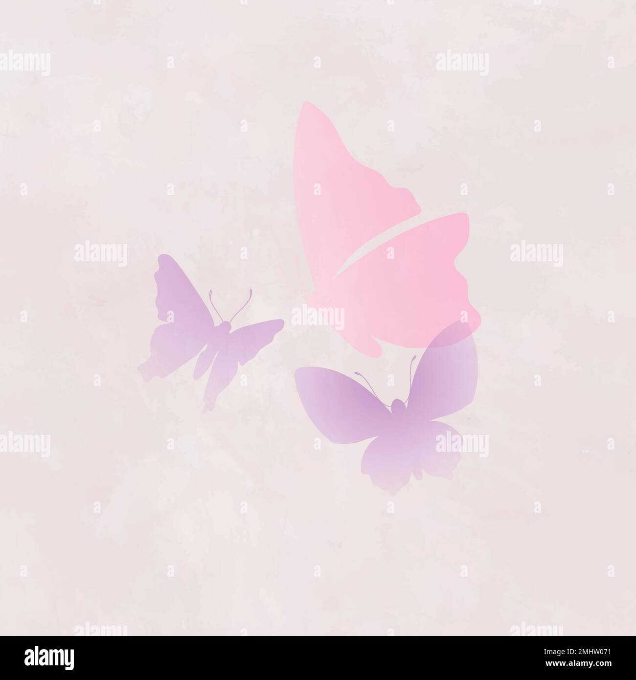 Pink And Purple Butterfly Background