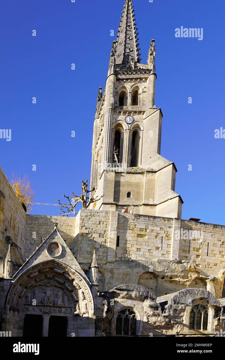 historical Church Wine District in Saint-Emilion France Stock Photo - Alamy