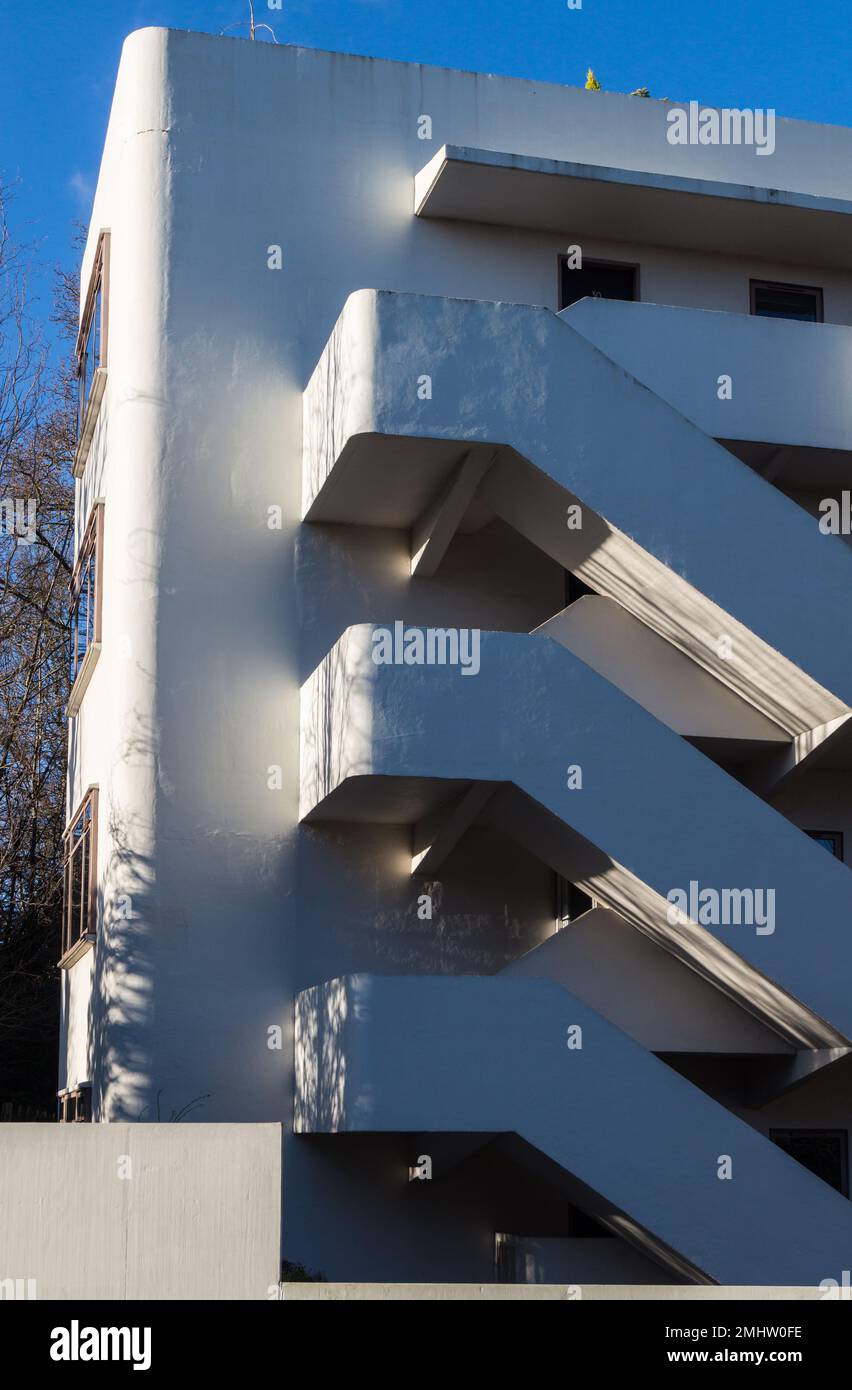 Lawn Road Flats, known as the Isokon building, by Wells Coates, 1934 ...