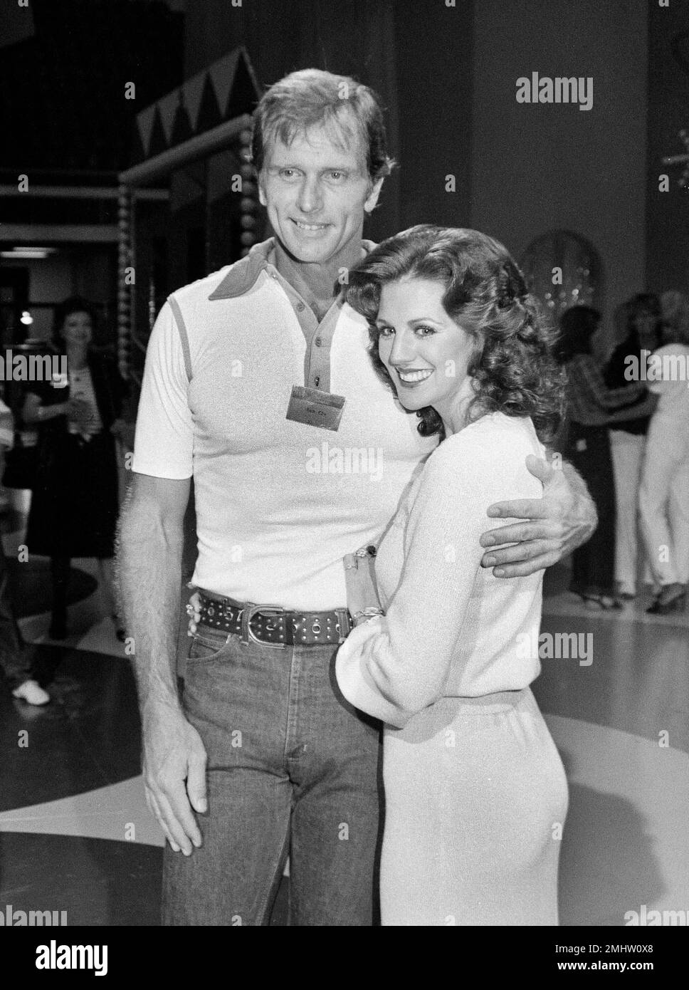 Ron Ely, emcee of the Miss America Pageant, and Cheryl Prewitt, the ...