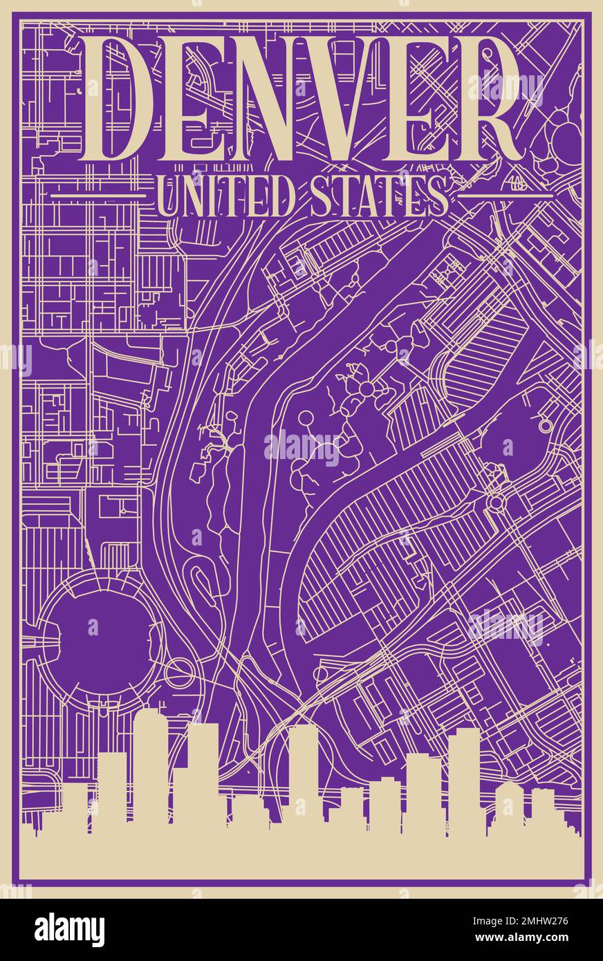 Denver street Stock Vector Images - Alamy