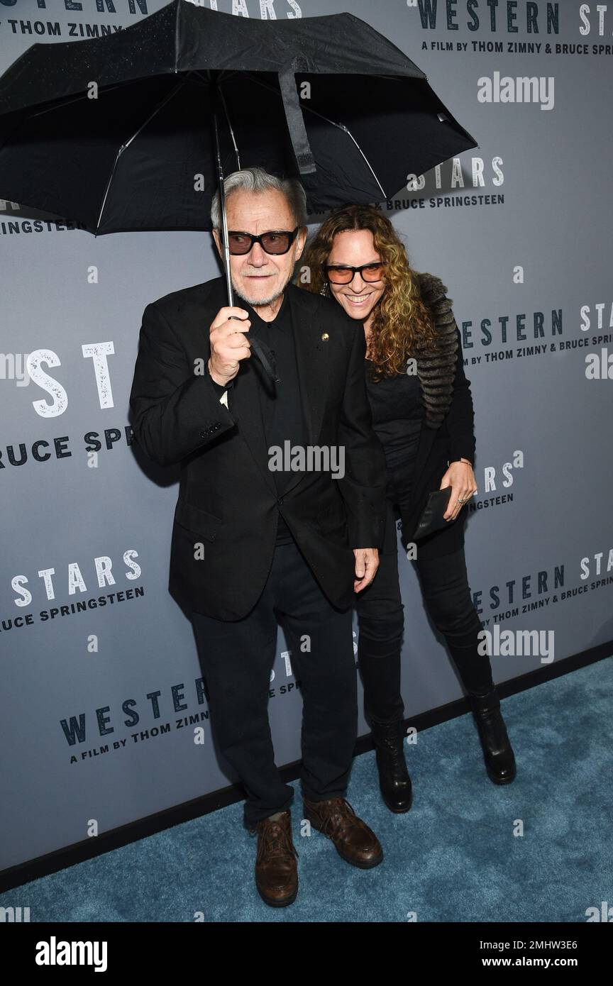 Actor Harvey Keitel, left, and wife Daphna Kastner attend the special ...