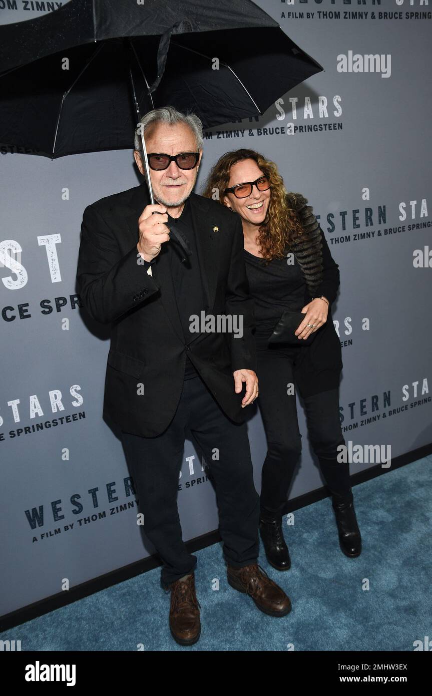 Actor Harvey Keitel, left, and wife Daphna Kastner attend the special ...