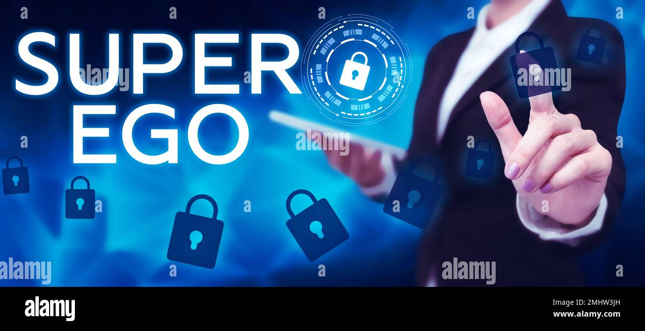 Inspiration showing sign Super Ego. Word for The I or self of any ...