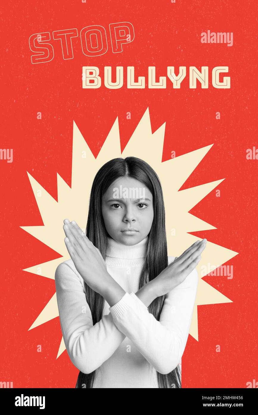 Demonstration billboard collage advertising school kid behavior change ...