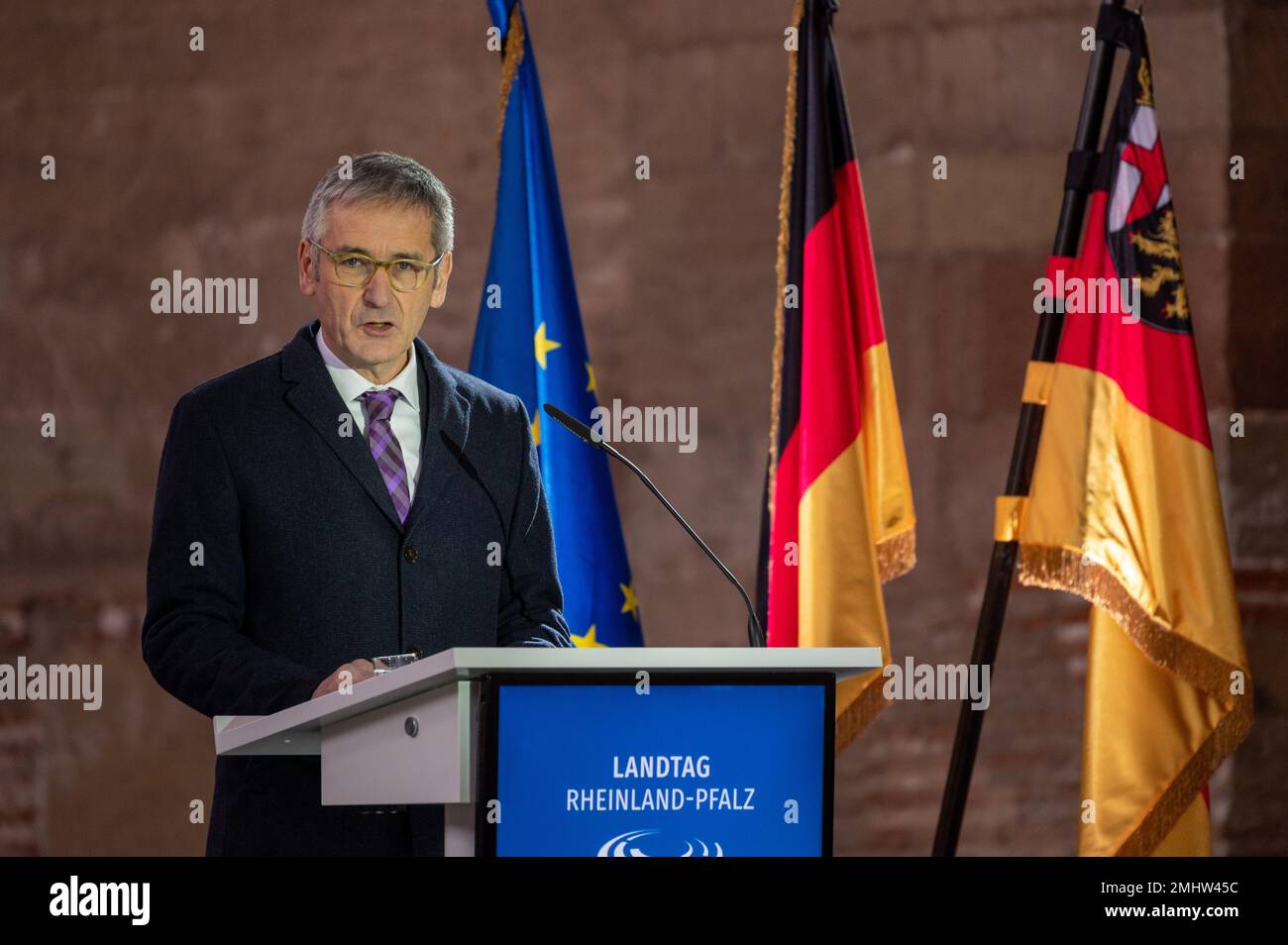 Trier, Germany. 27th Jan, 2023. Hendrik Hering (SPD), President of the ...