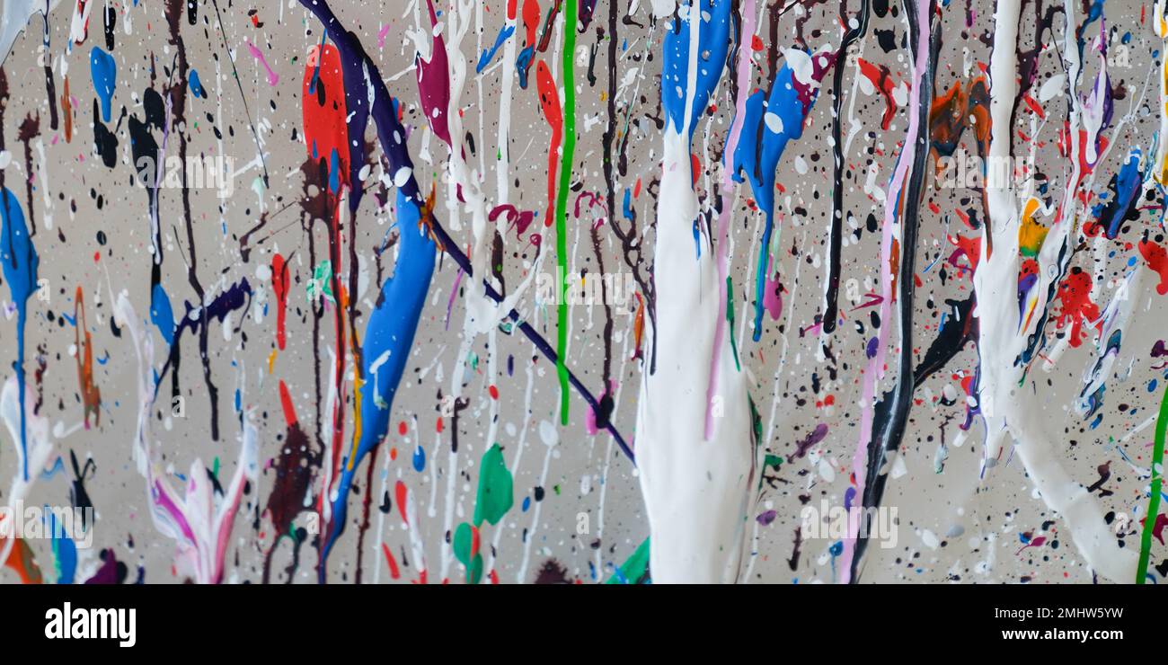 Colorful Dripping Paint art wallpaper painting color background Stock ...