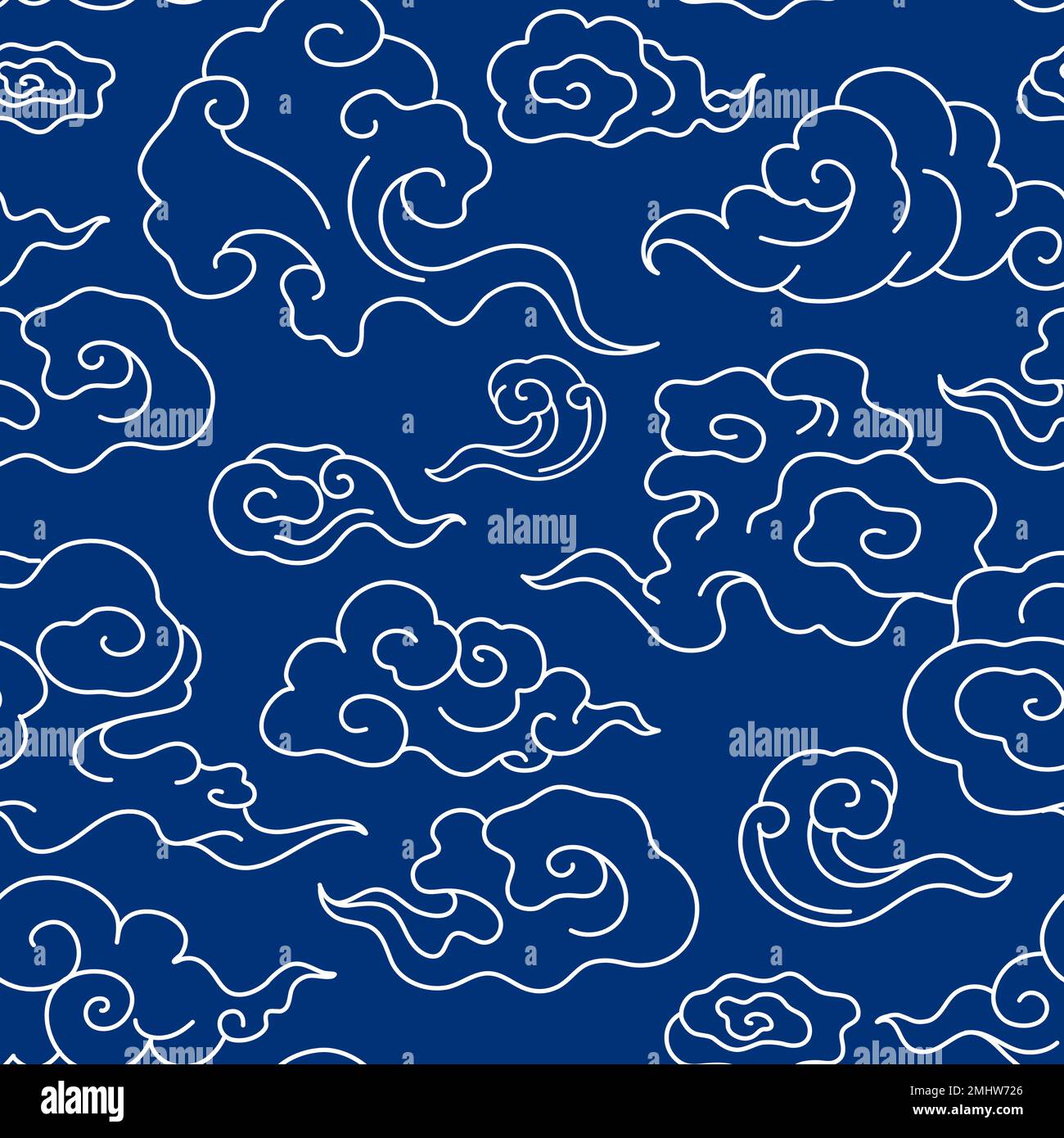 White cloud patterns Stock Vector Images - Alamy