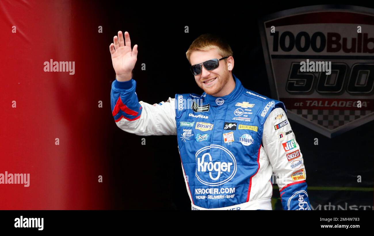 Monster Energy NASCAR Cup Series driver Ryan Preece (47) waves at ...