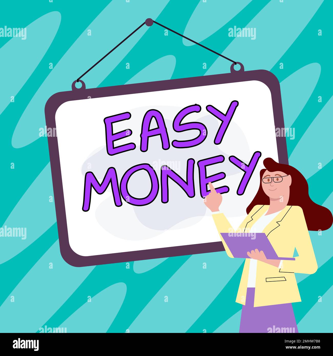 Conceptual caption Easy Money. Business concept money that is easily have and sometimes ...