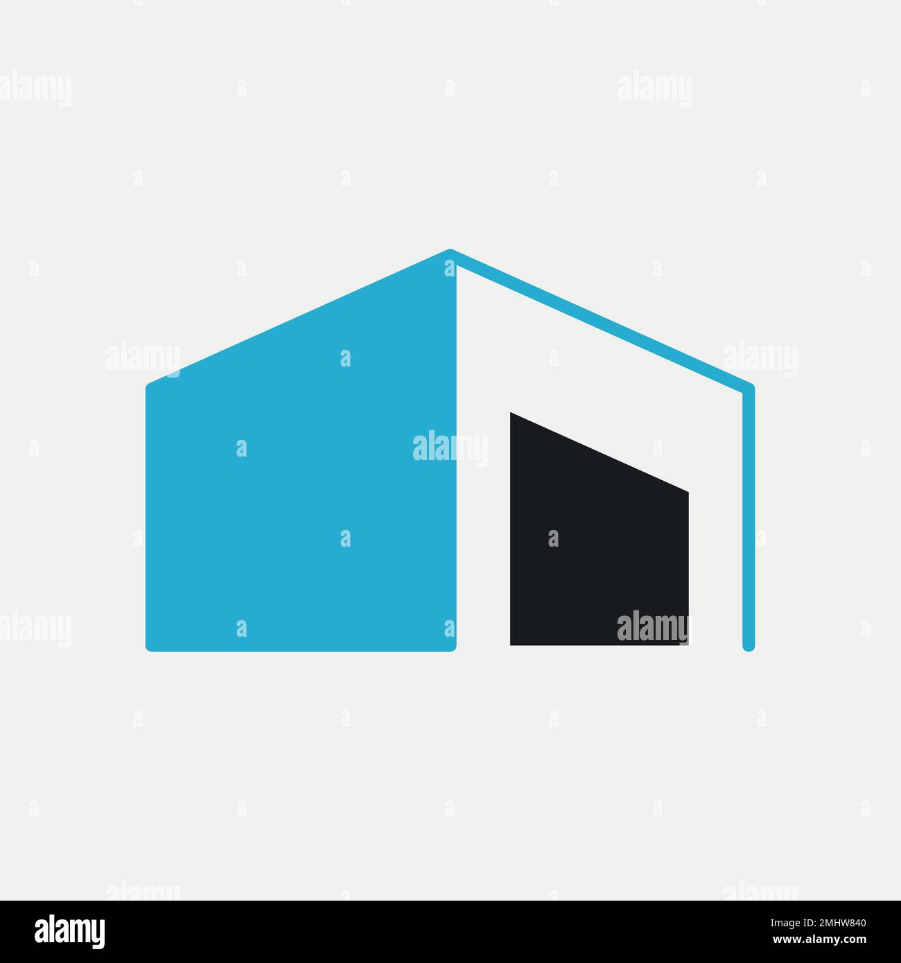 Building icon, architecture business symbol flat design vector ...