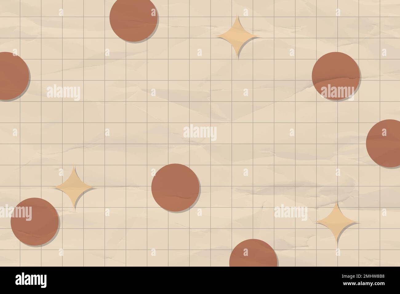 Geometric background, earth tone shapes with grid vector Stock Vector ...