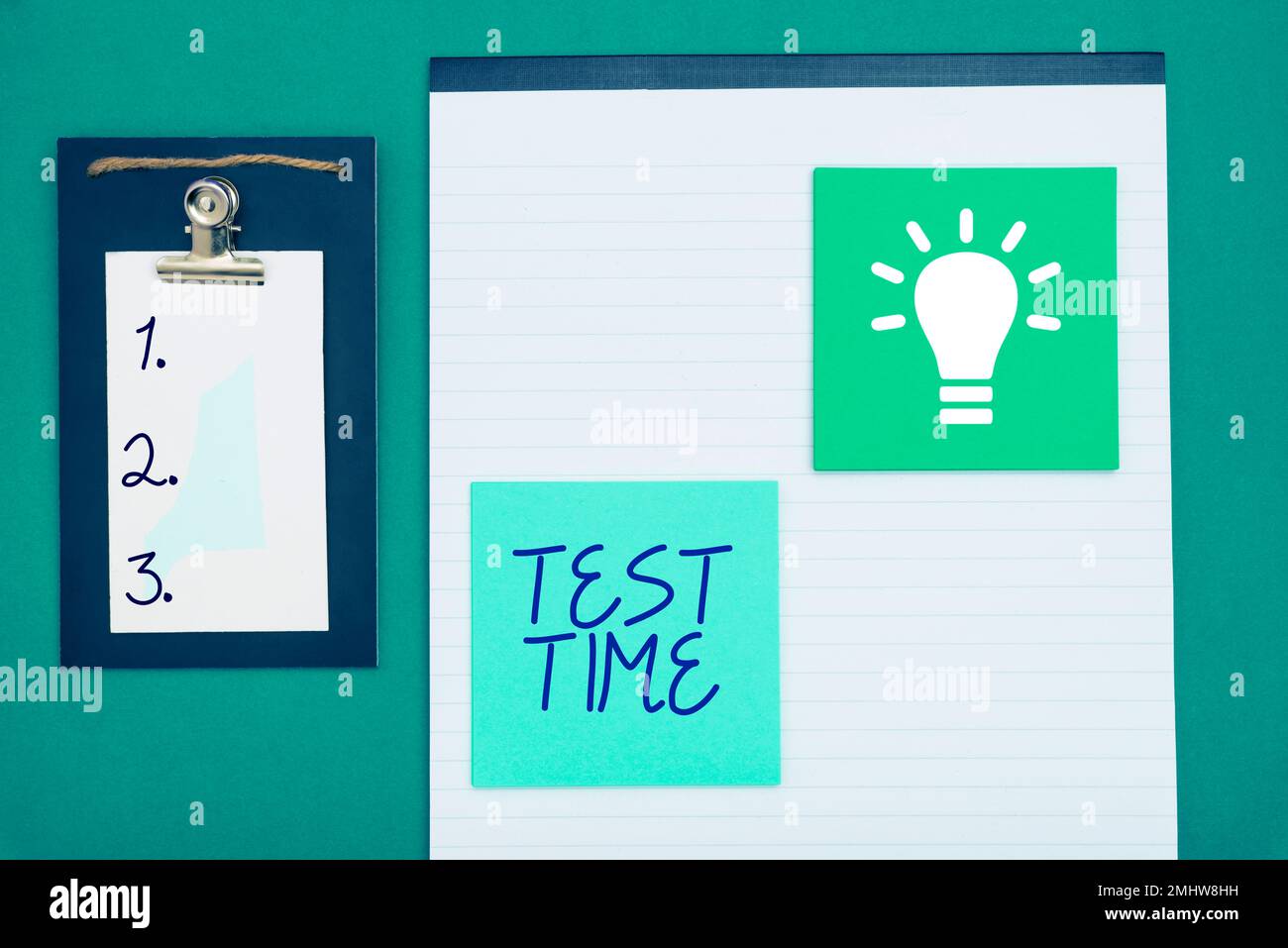 Writing displaying text Test Time. Business concept Moment to take an ...