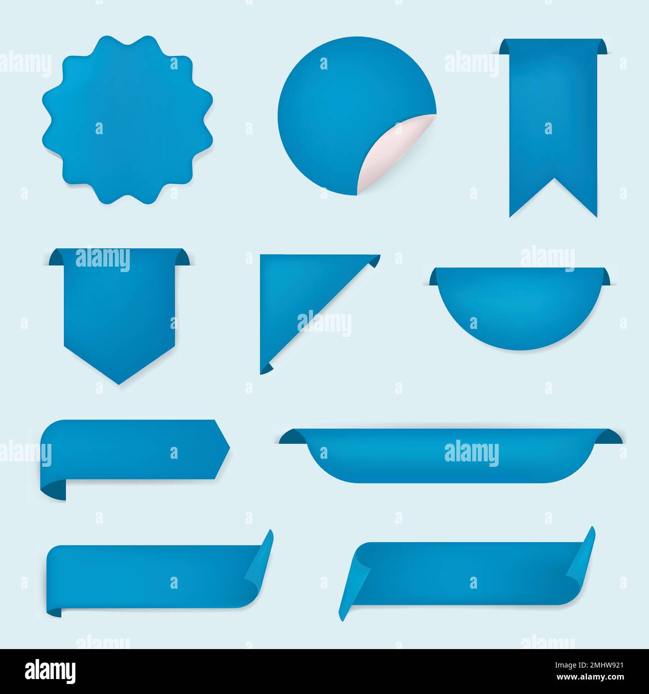 Blue banner clipart Stock Vector Images - Alamy