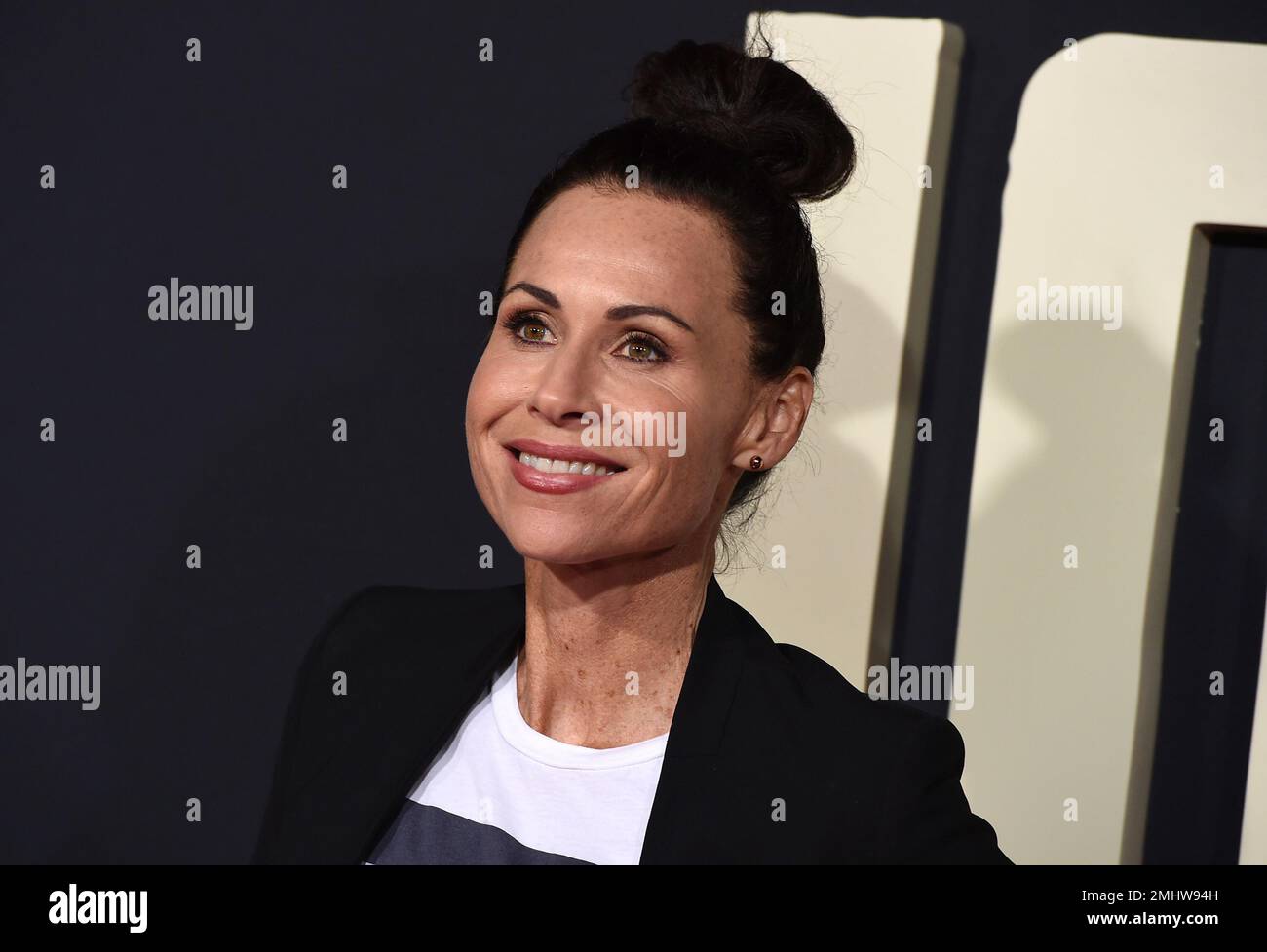 Minnie Driver arrives at the Los Angeles premiere of "Jojo Rabbit" at ...