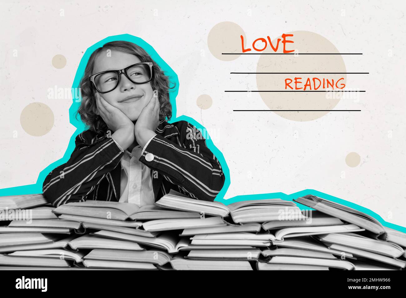 Creative photo 3d collage artwork poster picture of dreamy boy dream ...