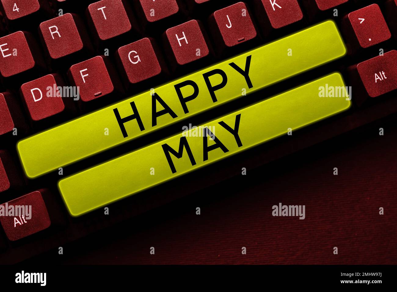Conceptual display Happy May. Word Written on Happy new month Best ...